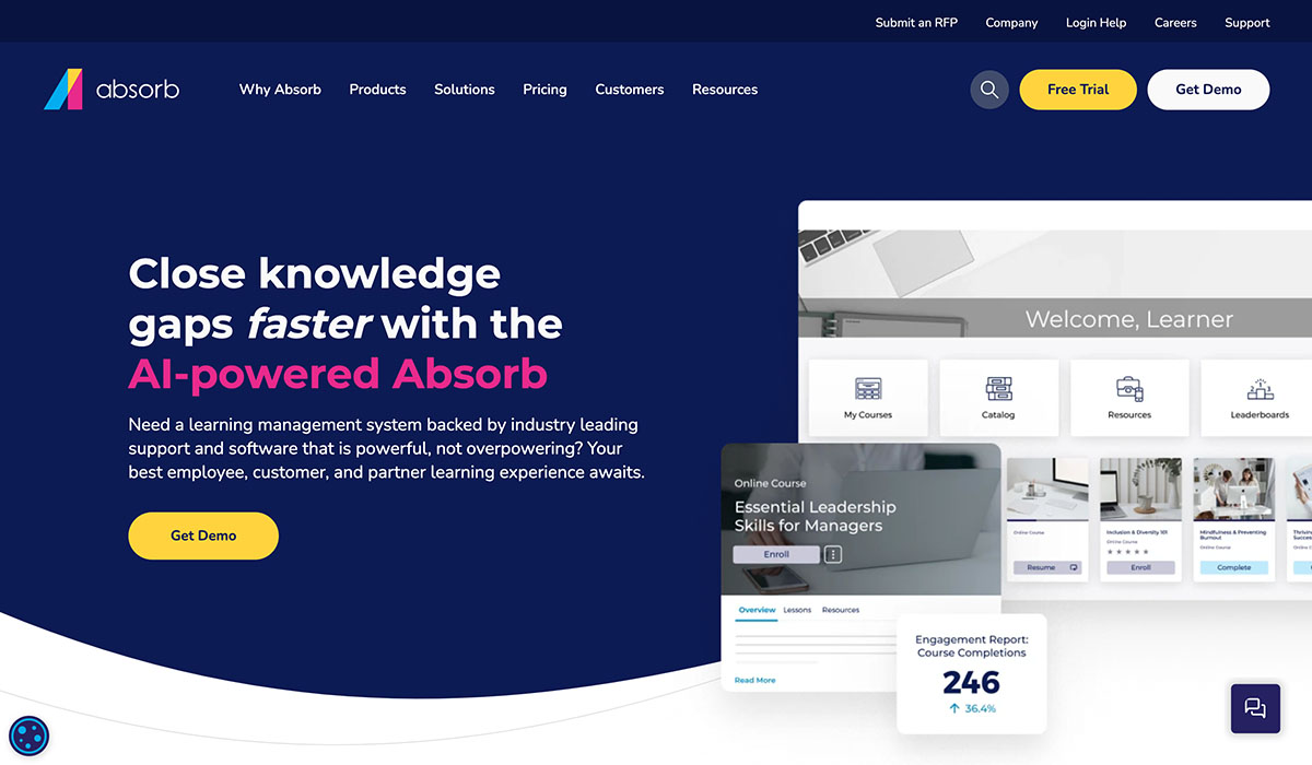 Revisión de Absorb LMS: La Guía Completa de Absorb LMS - EdtechReview
